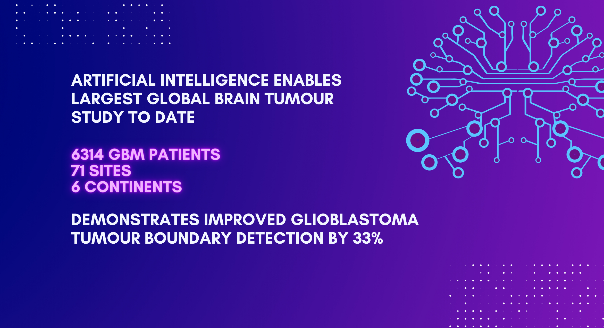 Artificial intelligence enables largest global brain tumour study to date